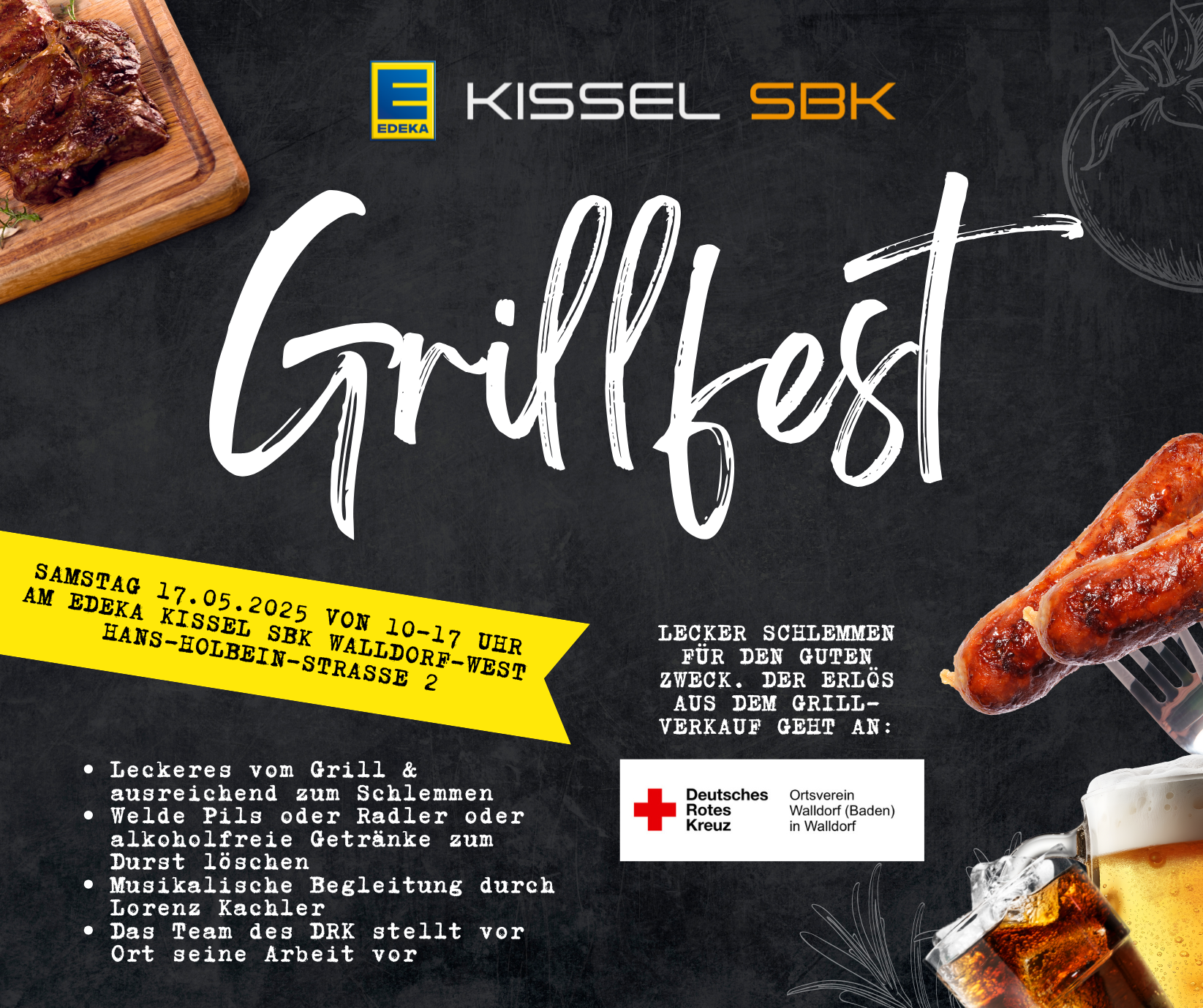 Kissel-Event: Grillfest am Edeka Kissel SBK Walldorf-West | Edeka ...